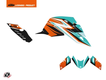 kit déco moto ktm aspik turquoise série | Kutvek