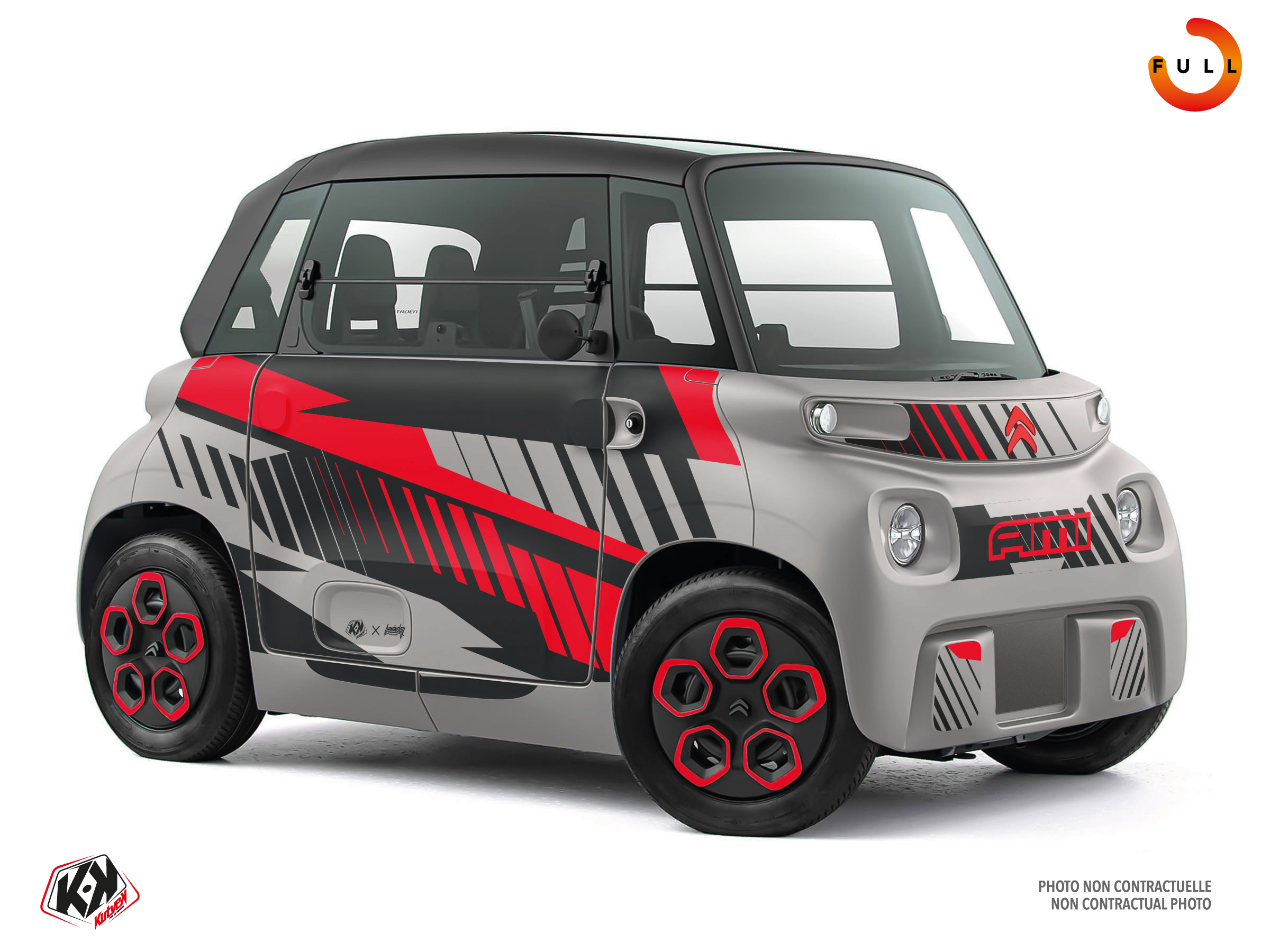 citroën golf cart beat graphic kit grey | Kutvek