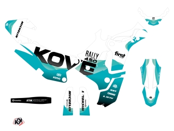 kove dirt bike bubbly graphic kit blue | Kutvek