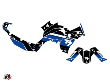 yamaha street bike classik graphic kit blue | Kutvek