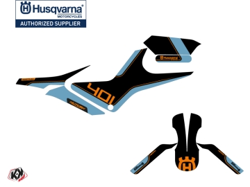 husqvarna street bike dusk graphic kit blue-black | Kutvek