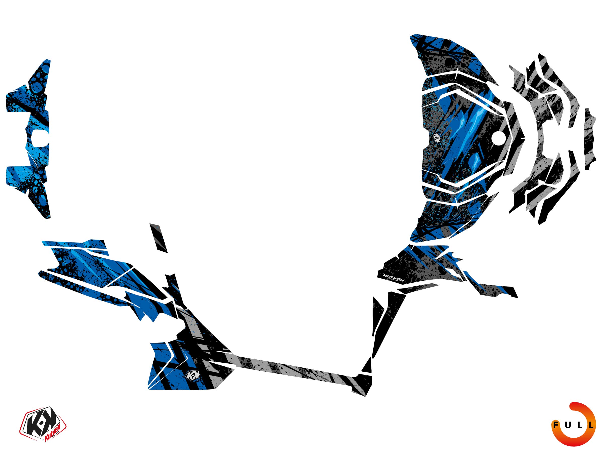 can-am utv ember graphic kit blue | Kutvek