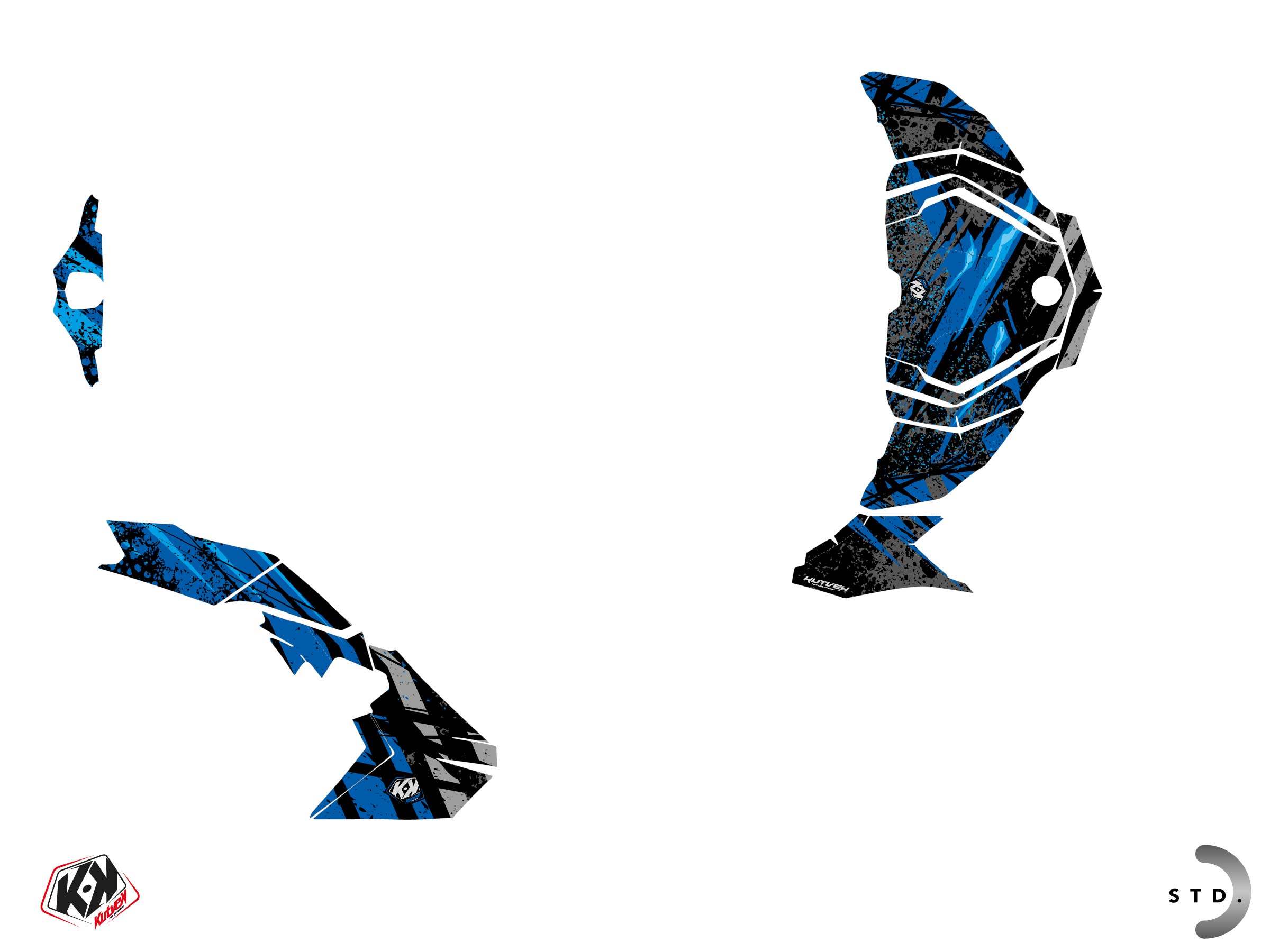 can-am utv ember graphic kit blue | Kutvek
