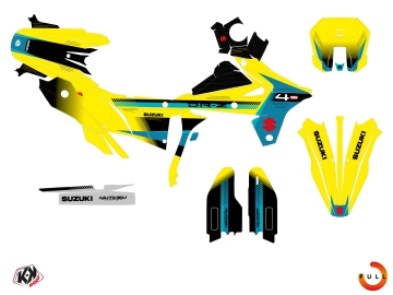 suzuki street bike fault graphic kit yellow | Kutvek