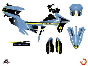 suzuki street bike fault graphic kit blue | Kutvek
