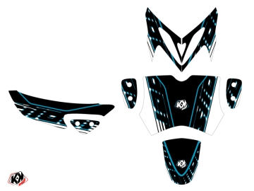 yamaha scooter flow graphic kit blue | Kutvek