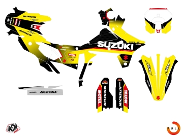 suzuki street bike foundry graphic kit yellow | Kutvek