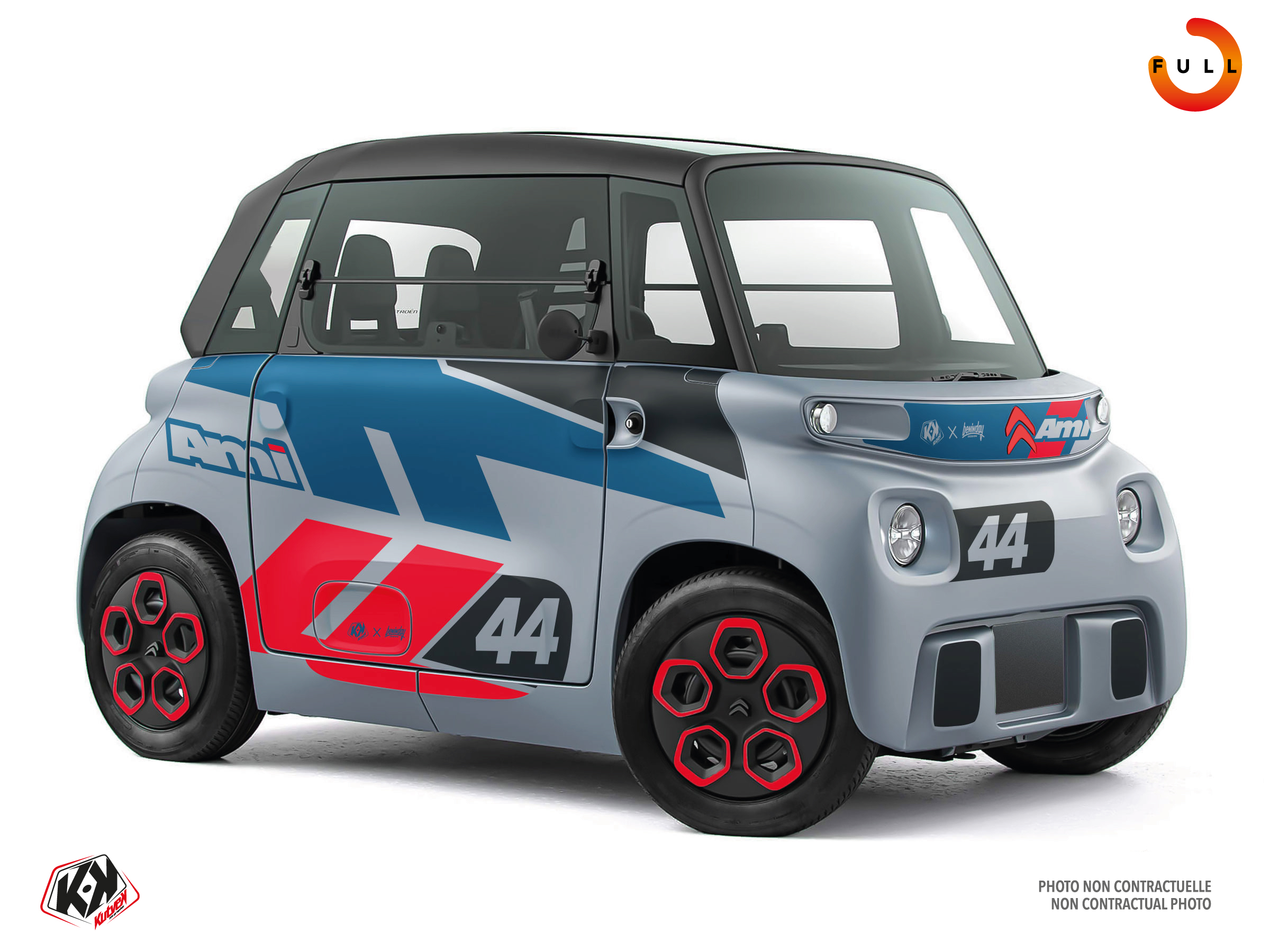 citroën golf cart gt graphic kit blue | Kutvek