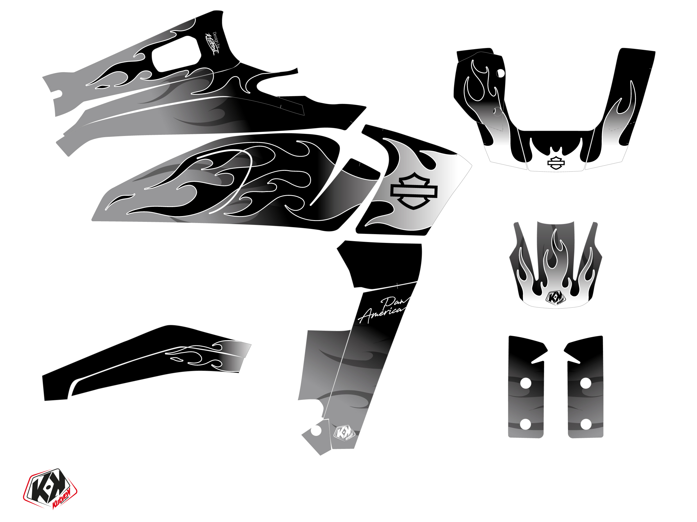 Harley Davidson Motorcycle Graphics Kit Harley Davidson Street Bike