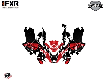 kit déco motoneige lynx meteor rouge | Kutvek