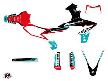 fantic dirt bike inkline graphic kit turquoise | Kutvek