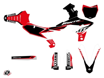 fantic dirt bike inkline graphic kit red | Kutvek