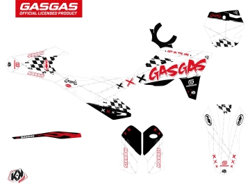 gasgas dirt bike kartel graphic kit white | Kutvek