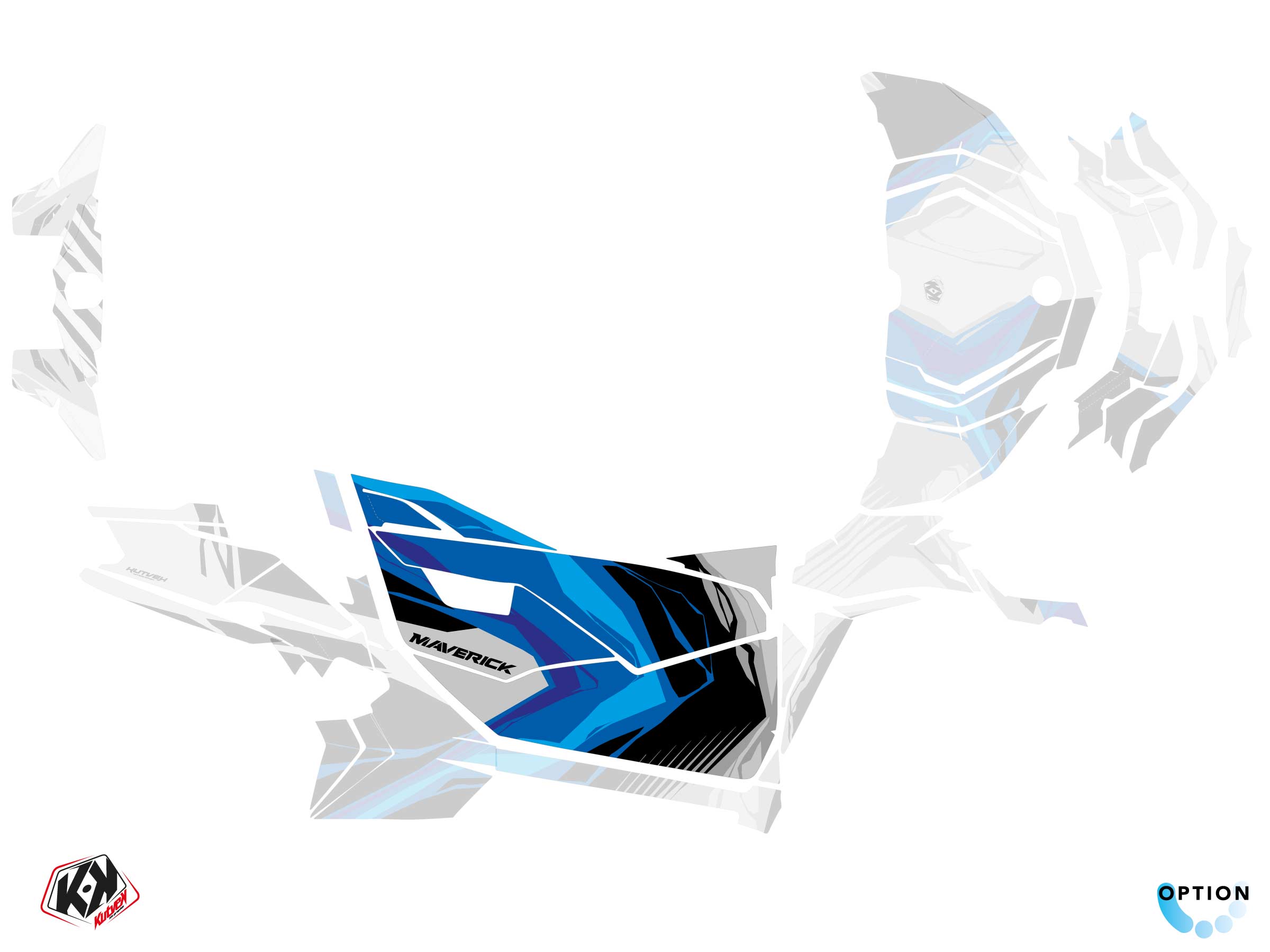 can-am utv kliff graphic kit blue | Kutvek
