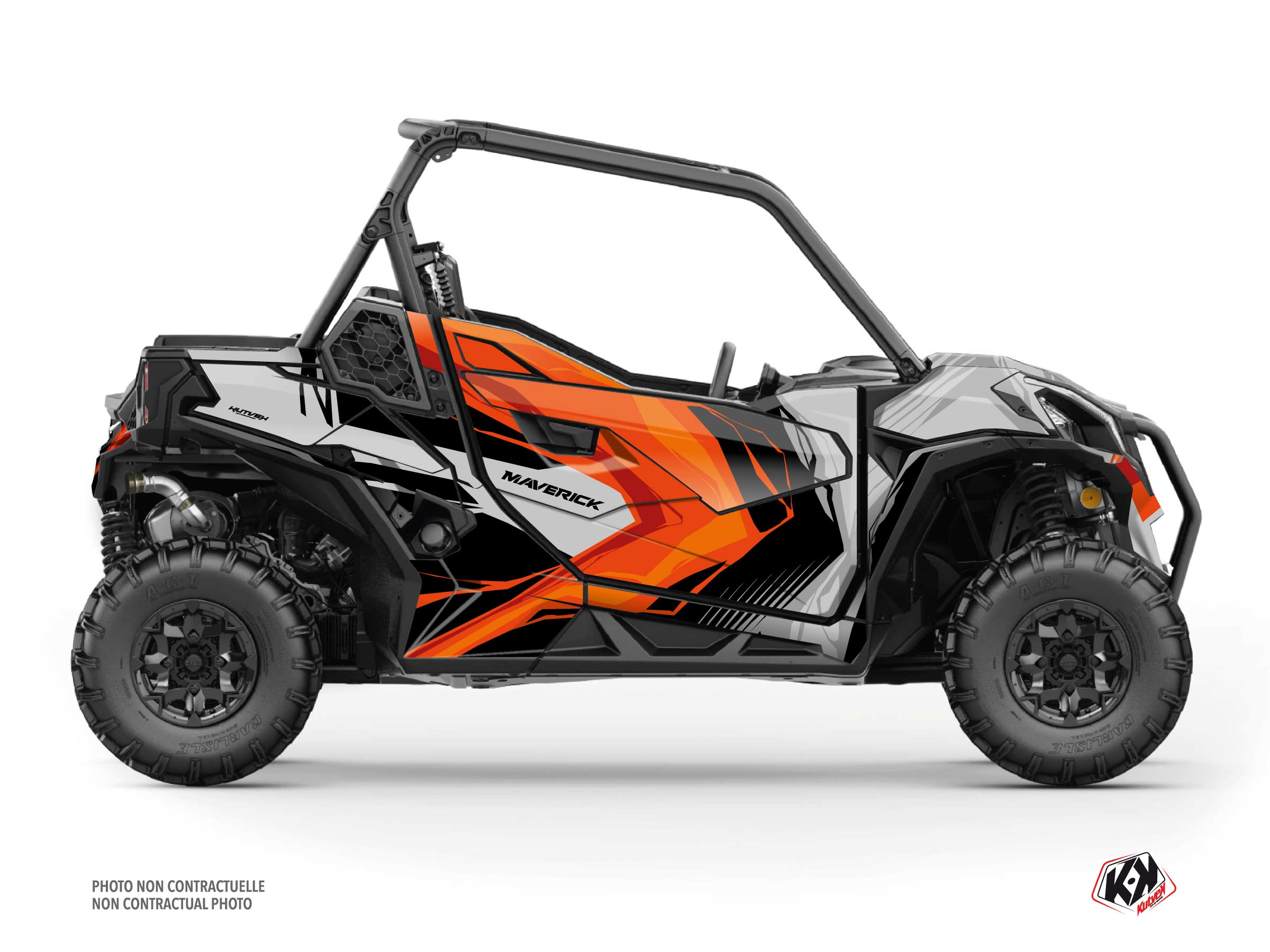 can-am utv kliff graphic kit red | Kutvek