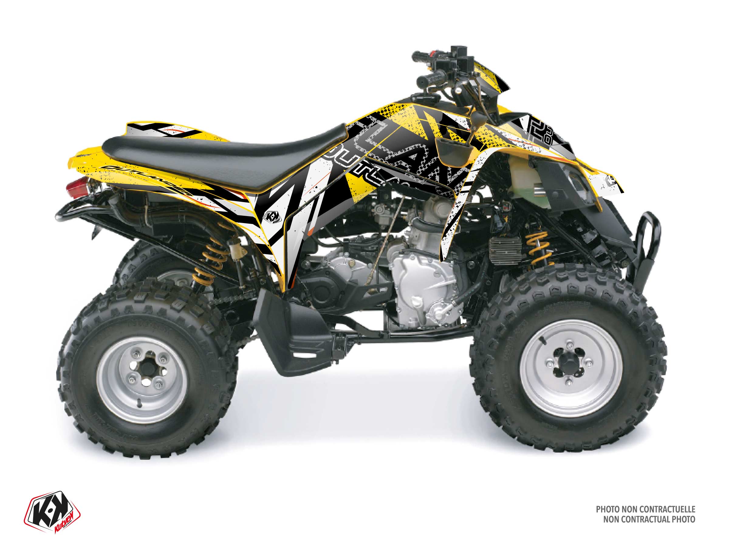 can-am atv kraft graphic kit yellow | Kutvek