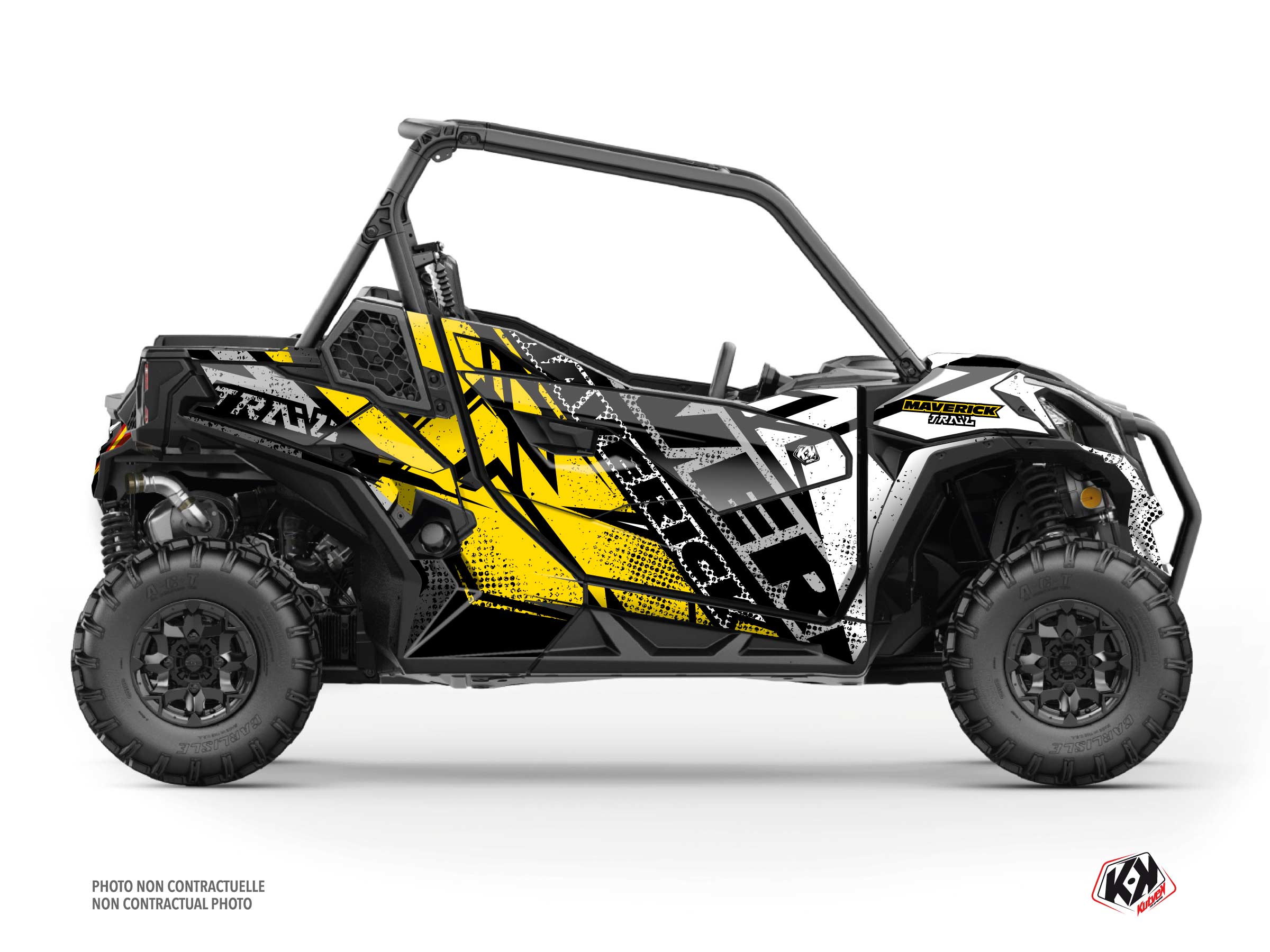 can-am utv kraft graphic kit yellow | Kutvek