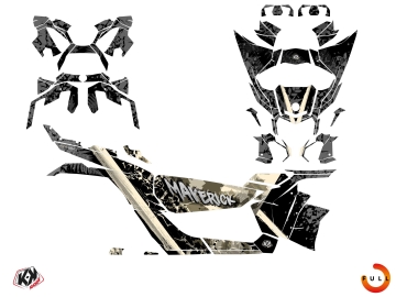 can-am utv leaf graphic kit sand | Kutvek