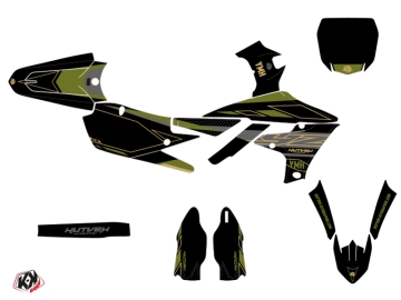 kit déco motocross yamaha outline kaki | Kutvek