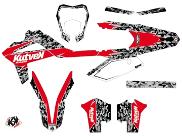 gasgas dirt bike predator graphic kit black-red | Kutvek