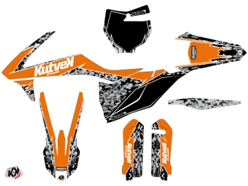 kit déco motocross ktm predator orange | Kutvek