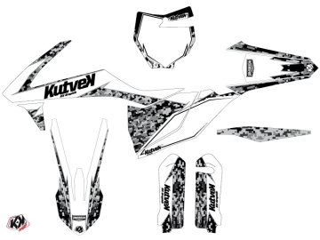 kit déco motocross ktm predator blanc série | Kutvek