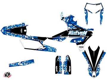 yamaha dirt bike predator graphic kit blue | Kutvek