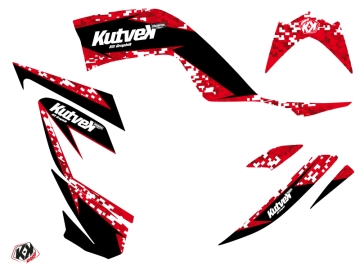 yamaha atv predator graphic kit red | Kutvek