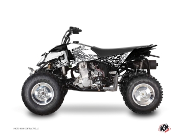 polaris atv predator graphic kit white | Kutvek