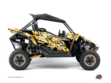 kit déco ssv yamaha predator noir-jaune | Kutvek