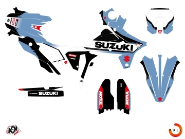 suzuki street bike prime graphic kit blue | Kutvek