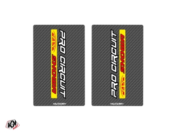 STICKERS DE FOURCHE MOTO CROSS PRO CIRCUIT V2 CARBONE - 250X160MM | Kutvek