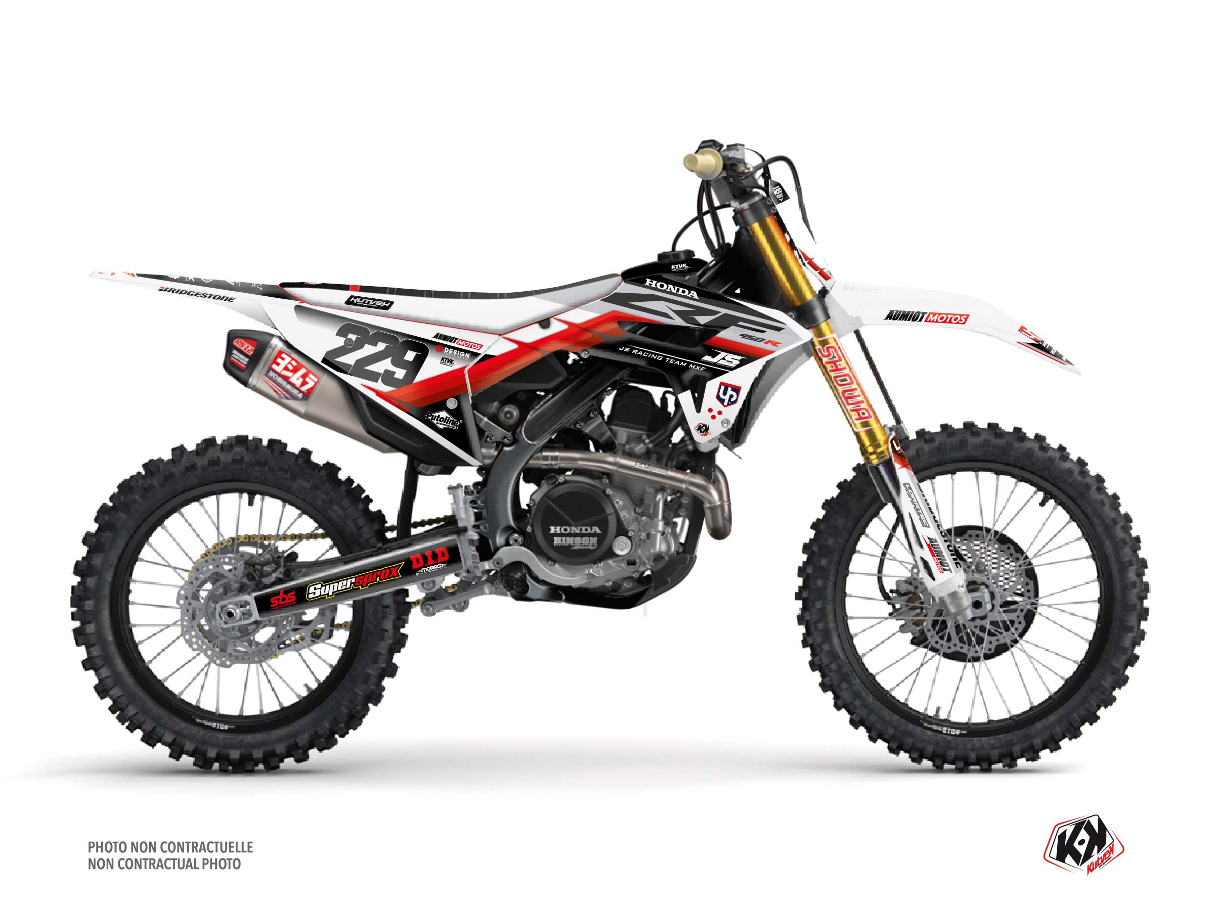 kit déco motocross honda replica team js k23 série | Kutvek
