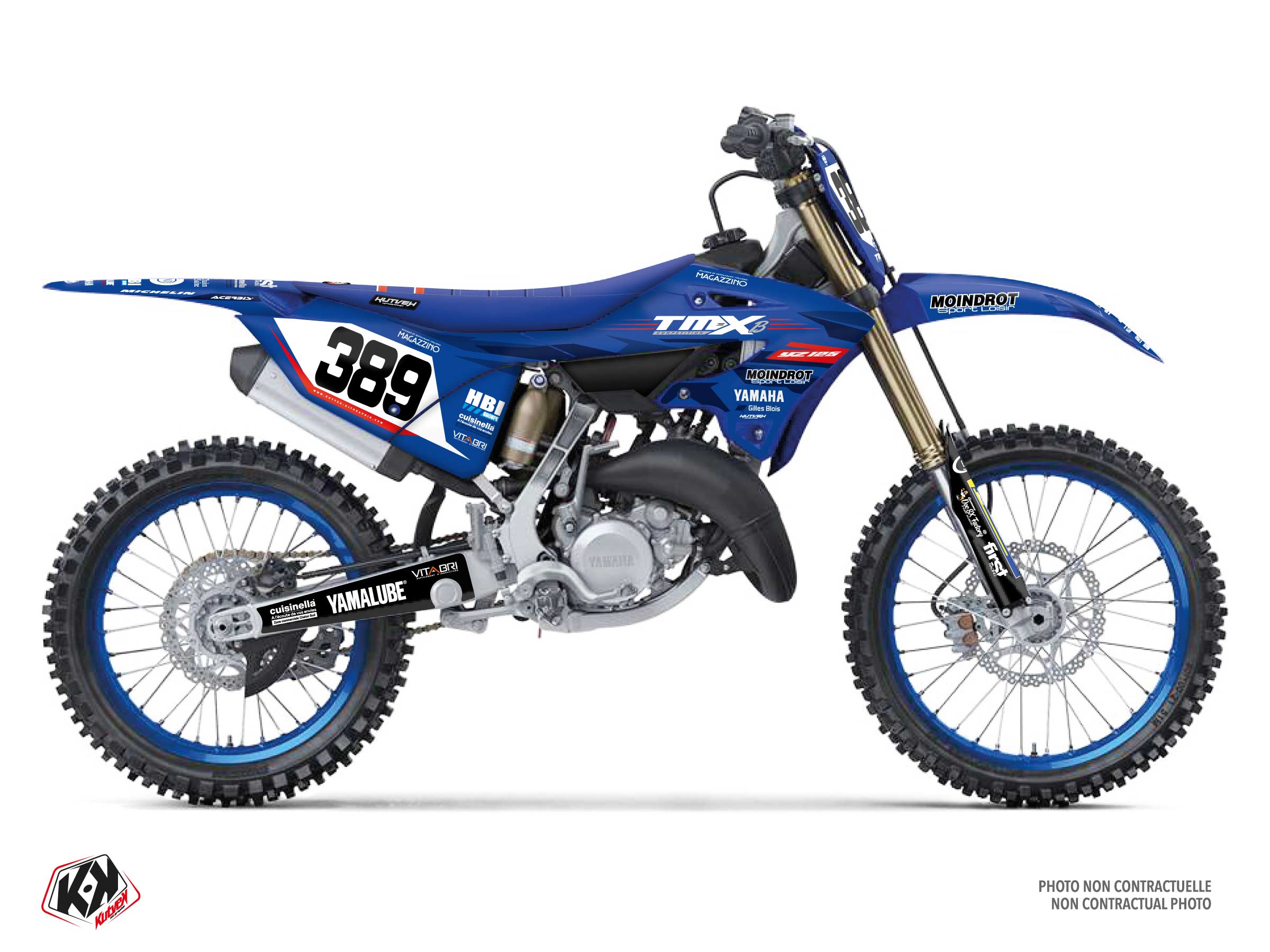 yamaha dirt bike replica team tmx k24 serie graphic kit | Kutvek
