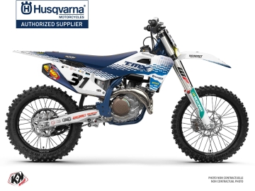 husqvarna dirt bike replica team tmx k25 graphic kit white | Kutvek