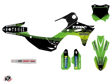 kawasaki dirt bike replica team tmx k25 graphic kit green | Kutvek