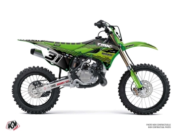 kawasaki dirt bike replica team tmx k25 graphic kit green | Kutvek
