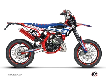 kit déco 50cc beta ridge rouge-bleu | Kutvek