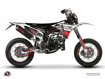 kit déco 50cc fantic ridge blanc-rouge | Kutvek