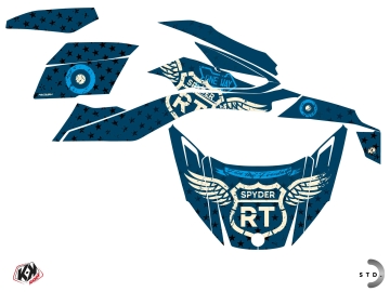 can-am roadster road graphic kit blue | Kutvek