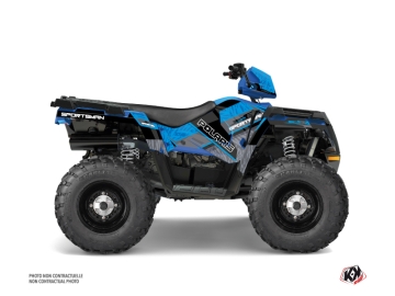 polaris atv graphic kit blue | Kutvek