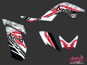 yamaha atv spirit graphic kit red | Kutvek