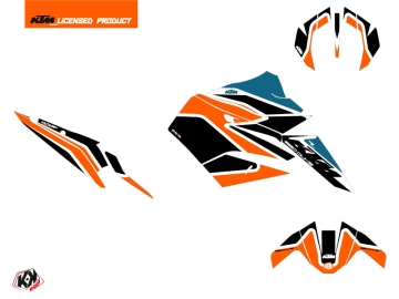 ktm street bike storm graphic kit orange-blue | Kutvek