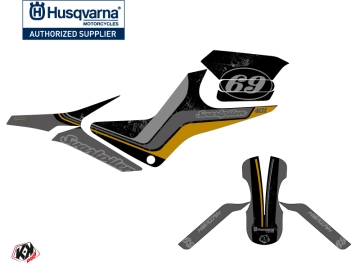 kit déco moto husqvarna track noir | Kutvek