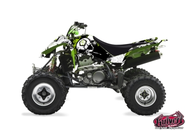 kawasaki atv trash graphic kit black-green | Kutvek