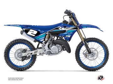 kit déco motocross yamaha trix bleu | Kutvek