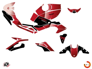 triumph street bike vanta graphic kit red | Kutvek