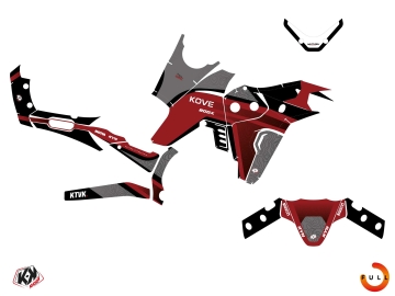 kove street bike vantage graphic kit grey | Kutvek