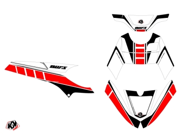 yamaha scooter vintage yamaha graphic kit red | Kutvek