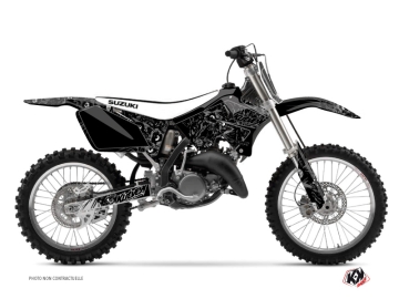 kit déco motocross suzuki zombies dark noir | Kutvek